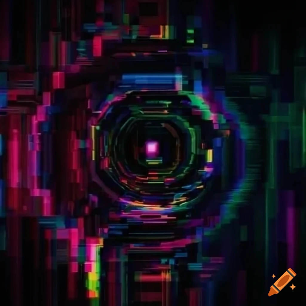 Glitch effect artwork