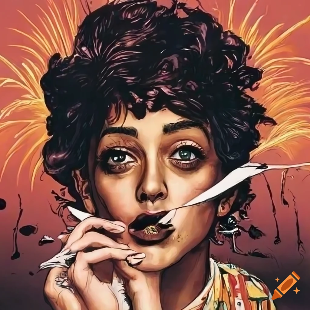 Cover of an illustrated graphic novel on Craiyon