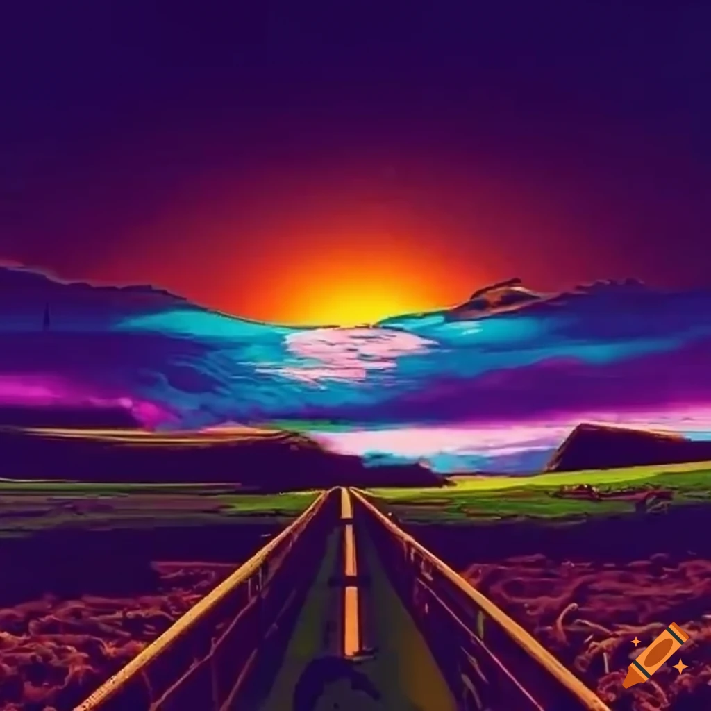 Retro screensaver from the 1990s on Craiyon