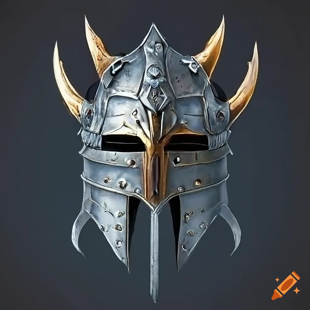 Symmetrical plate dragon helmet
