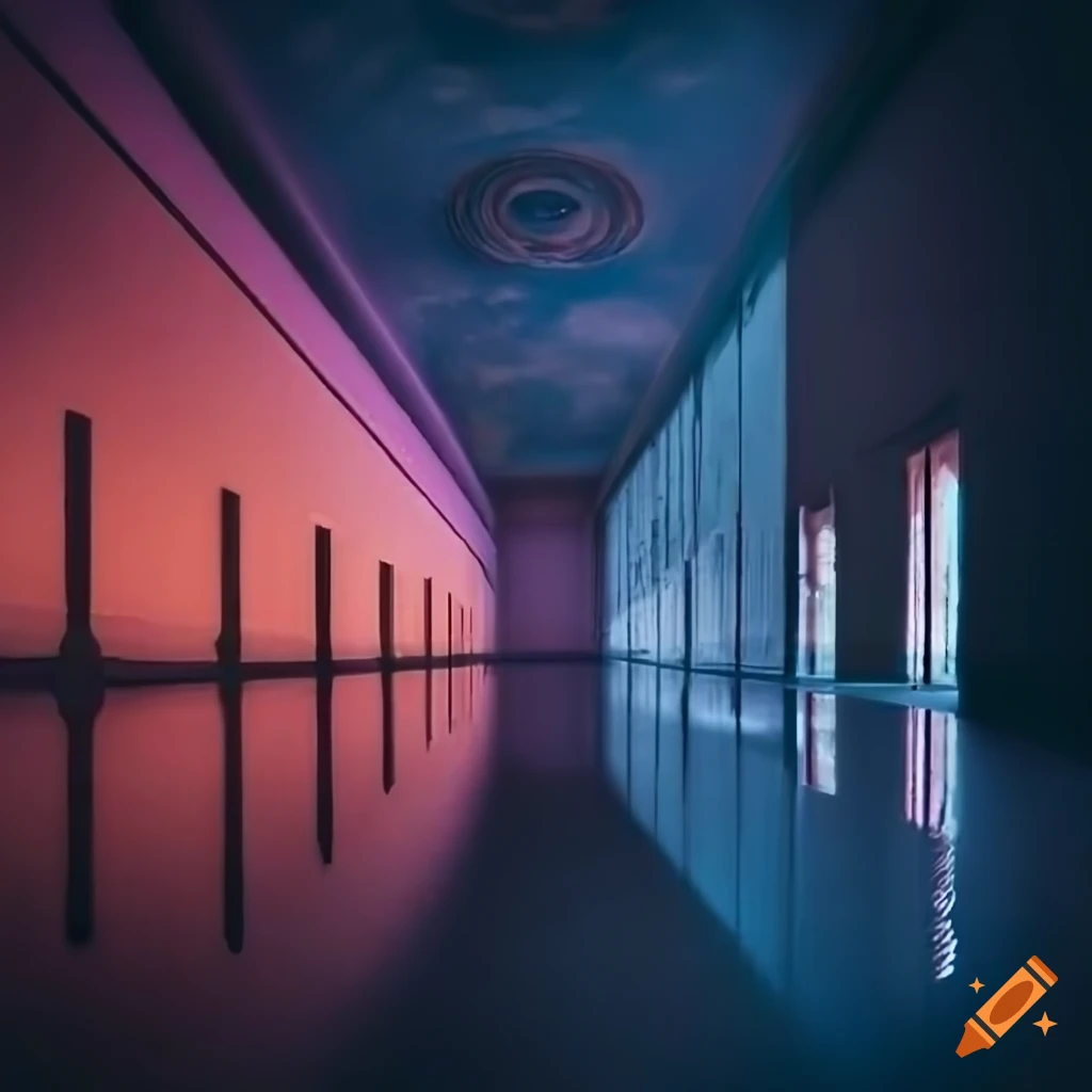 Abstract representation of electric liminal space