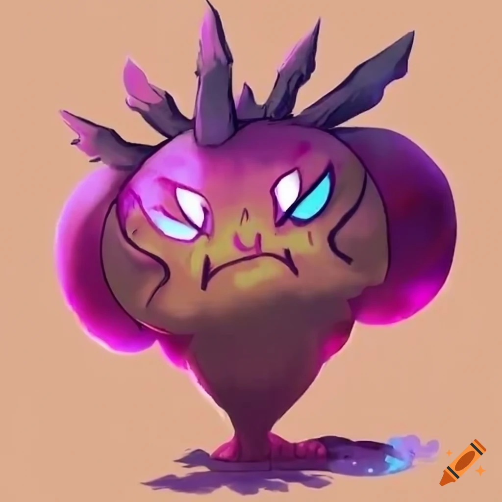 Cartoon demon turnip pokemon