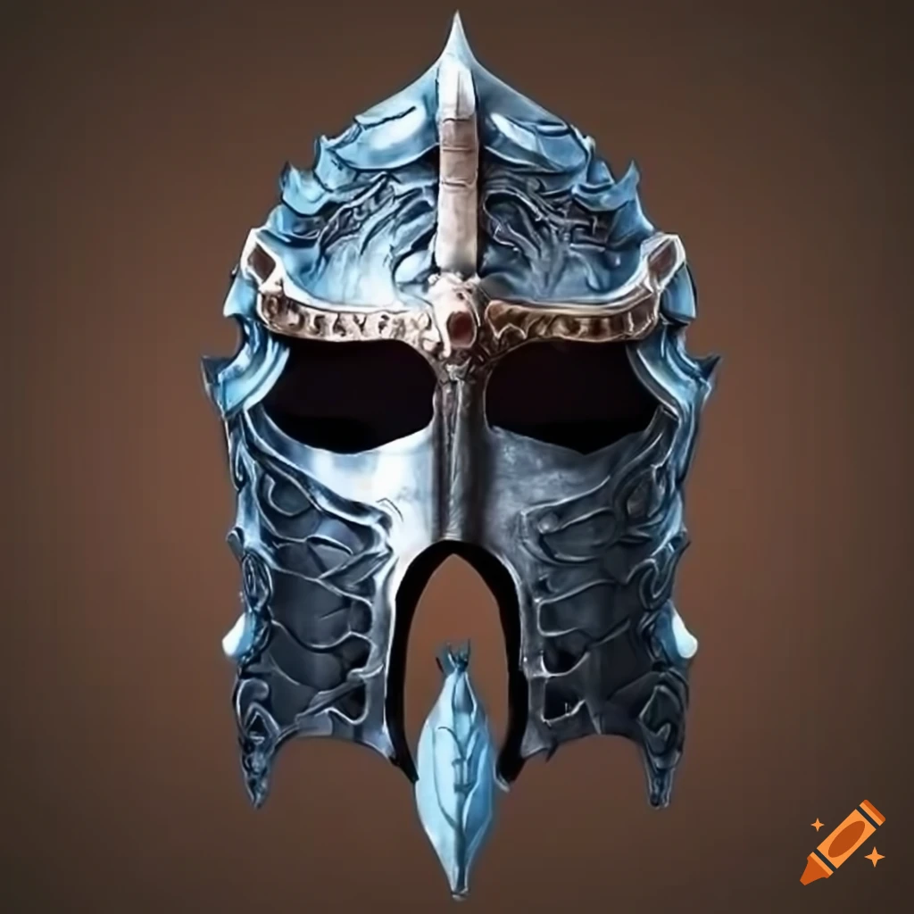 Symmetrical plate dragon helmet