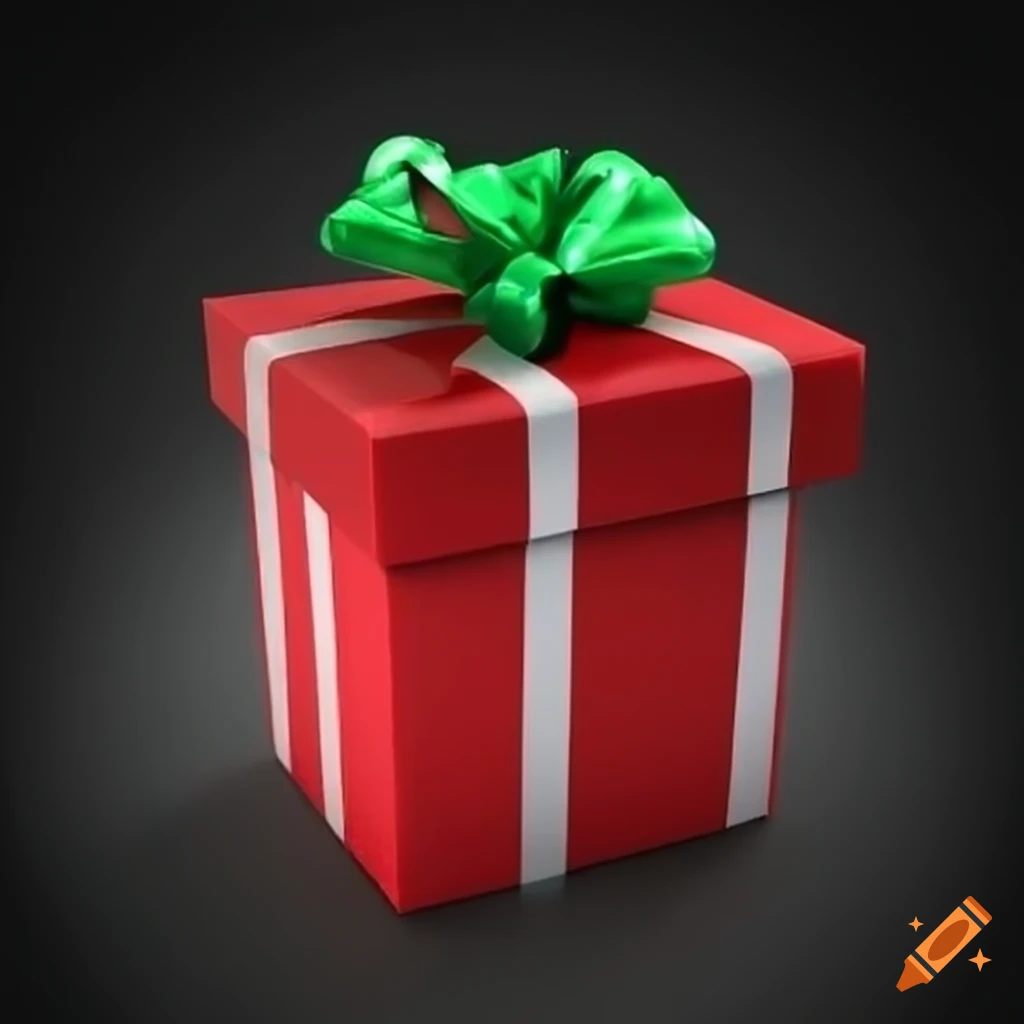 3d rendering of christmas presents