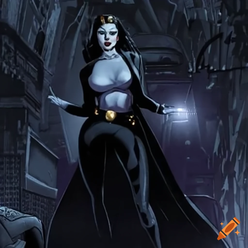 Sensuous and atmospheric depiction of Phantom Lady on Craiyon