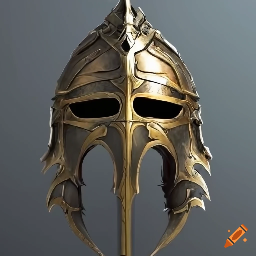 Symmetrical dragon helm
