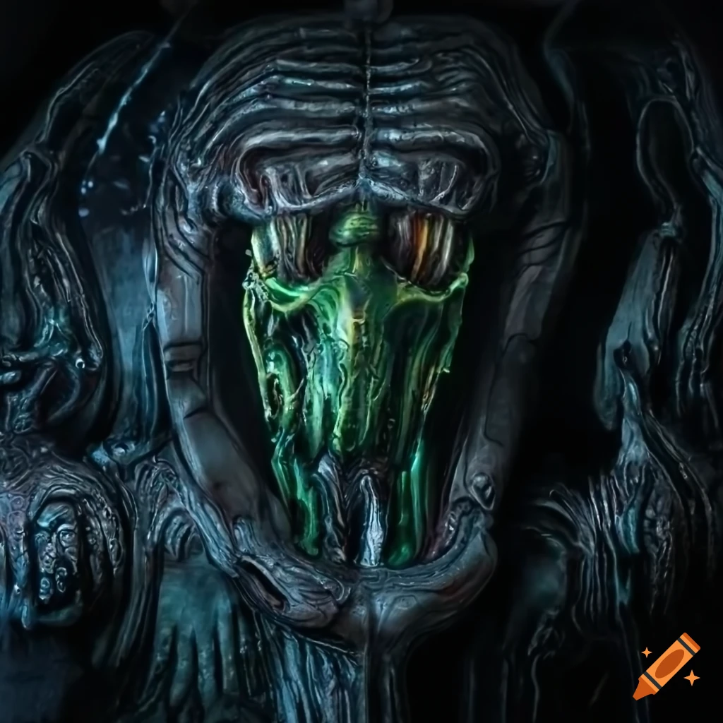 Creepy 2d alien metroid game design on Craiyon