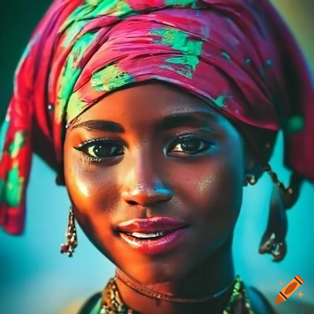 Beautiful woman from somalia on Craiyon