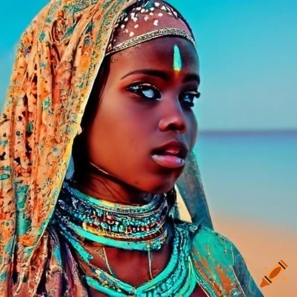 Portrait of a beautiful woman from somalia