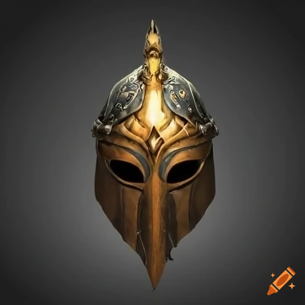 Symmetrical dragon helm