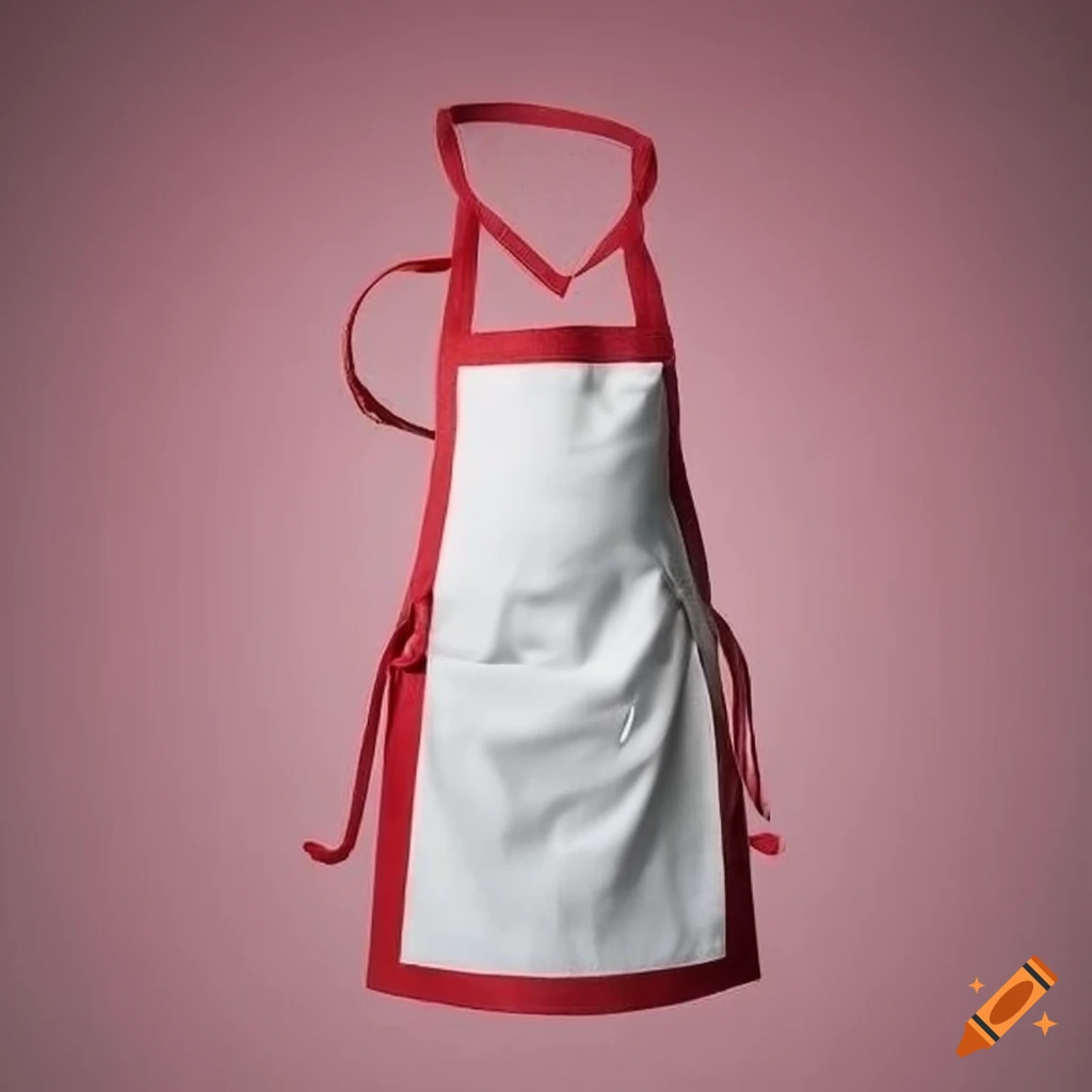 Red and white dotted apron