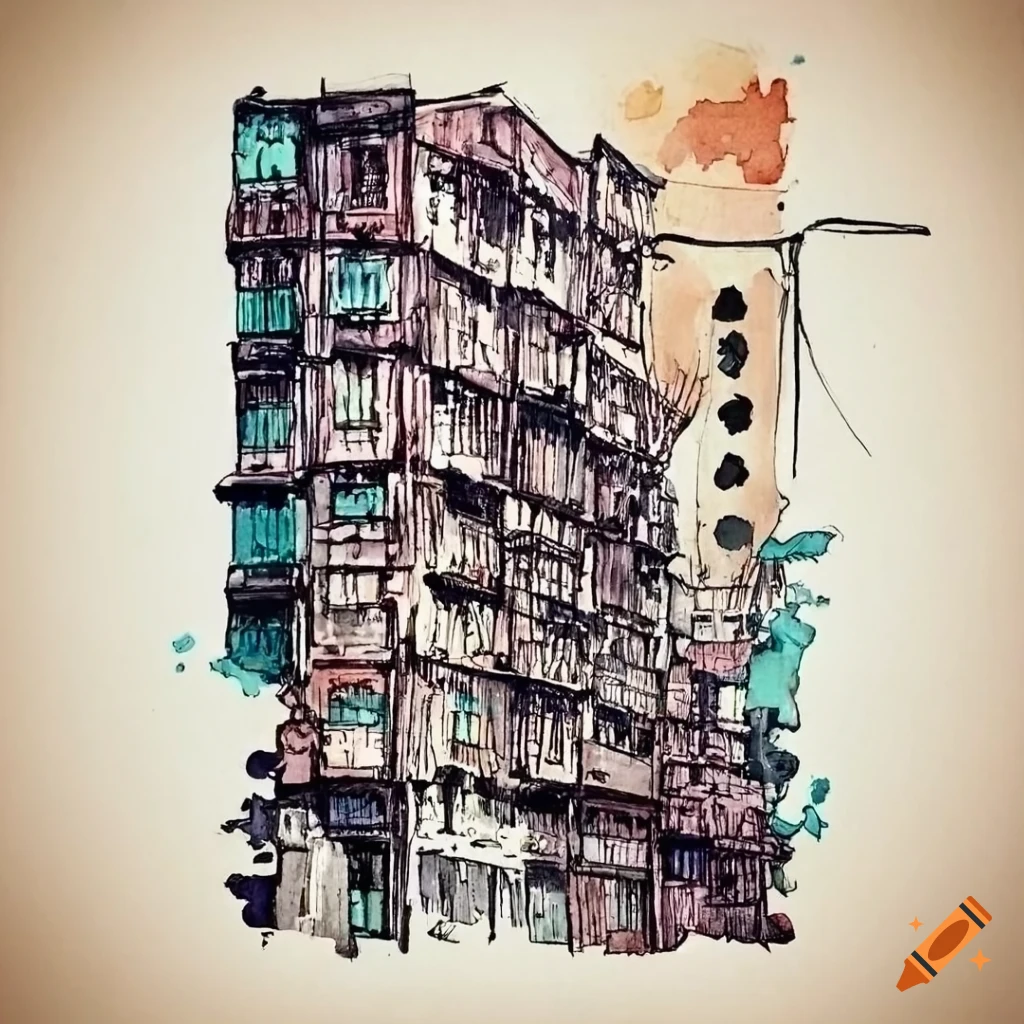 Detailed pen and ink sketch of a copy icon