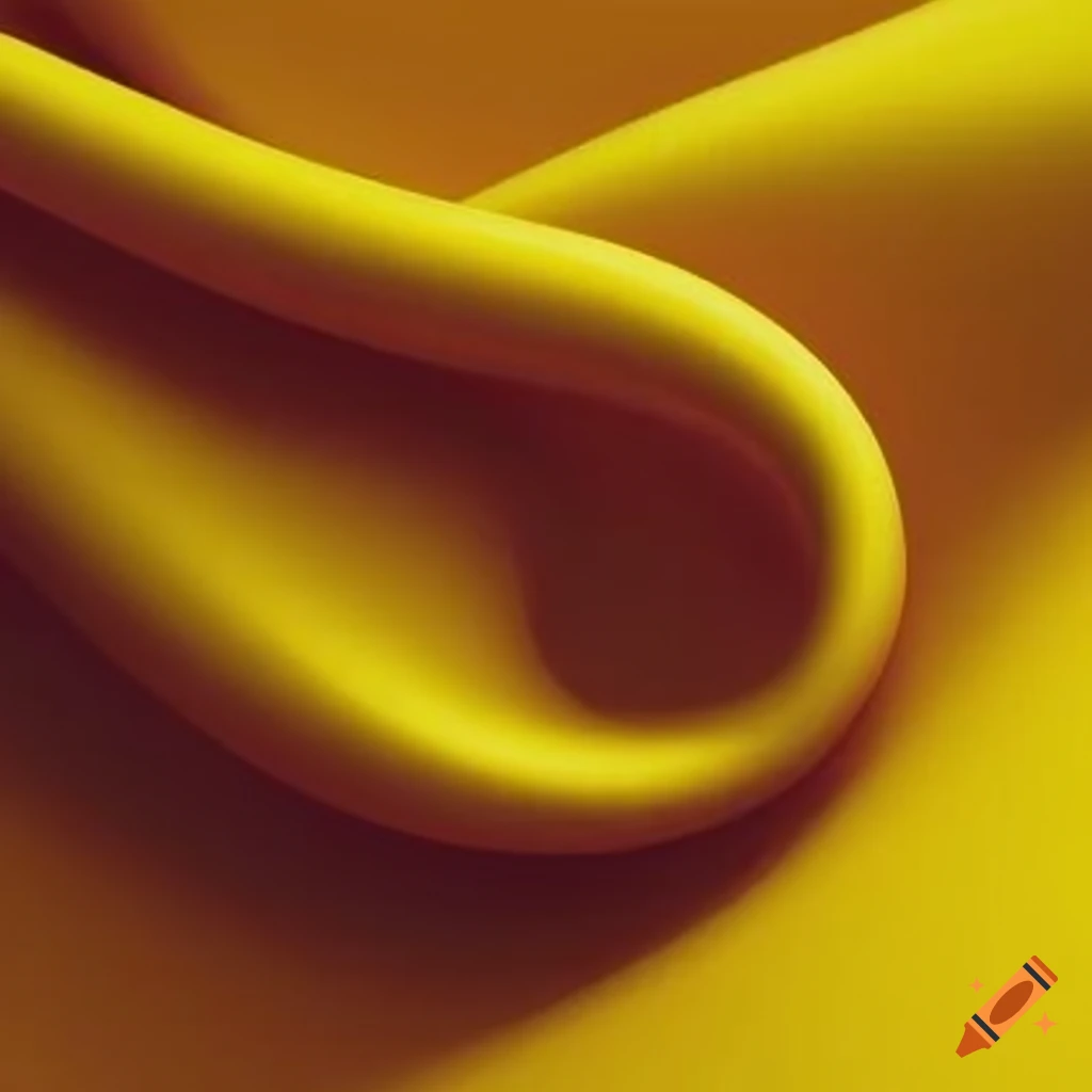 Yellow gradient curve artwork on Craiyon