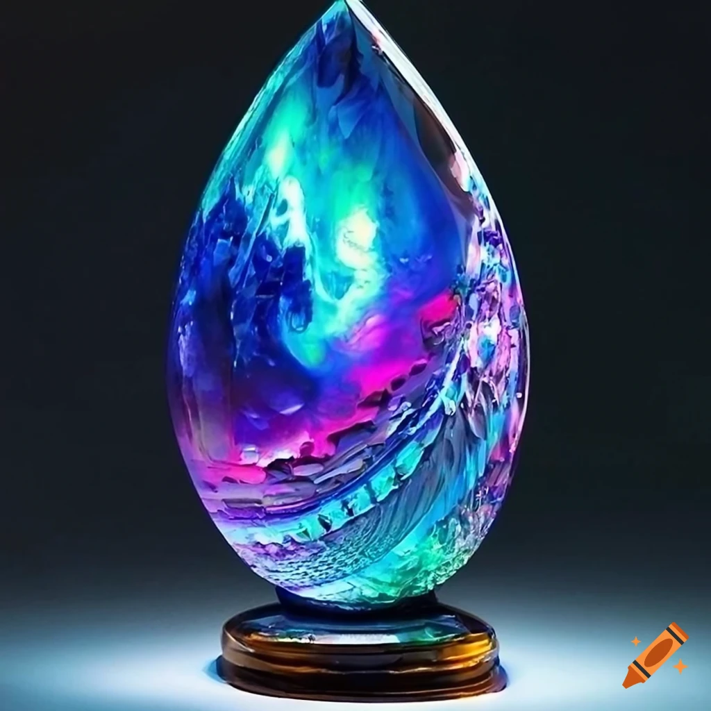 Sculpture with intricate details and vibrant colors on Craiyon