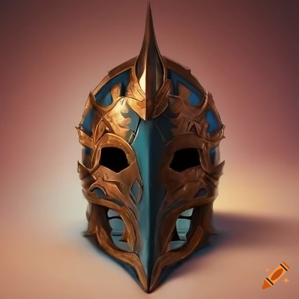 Symmetrical dragon helm