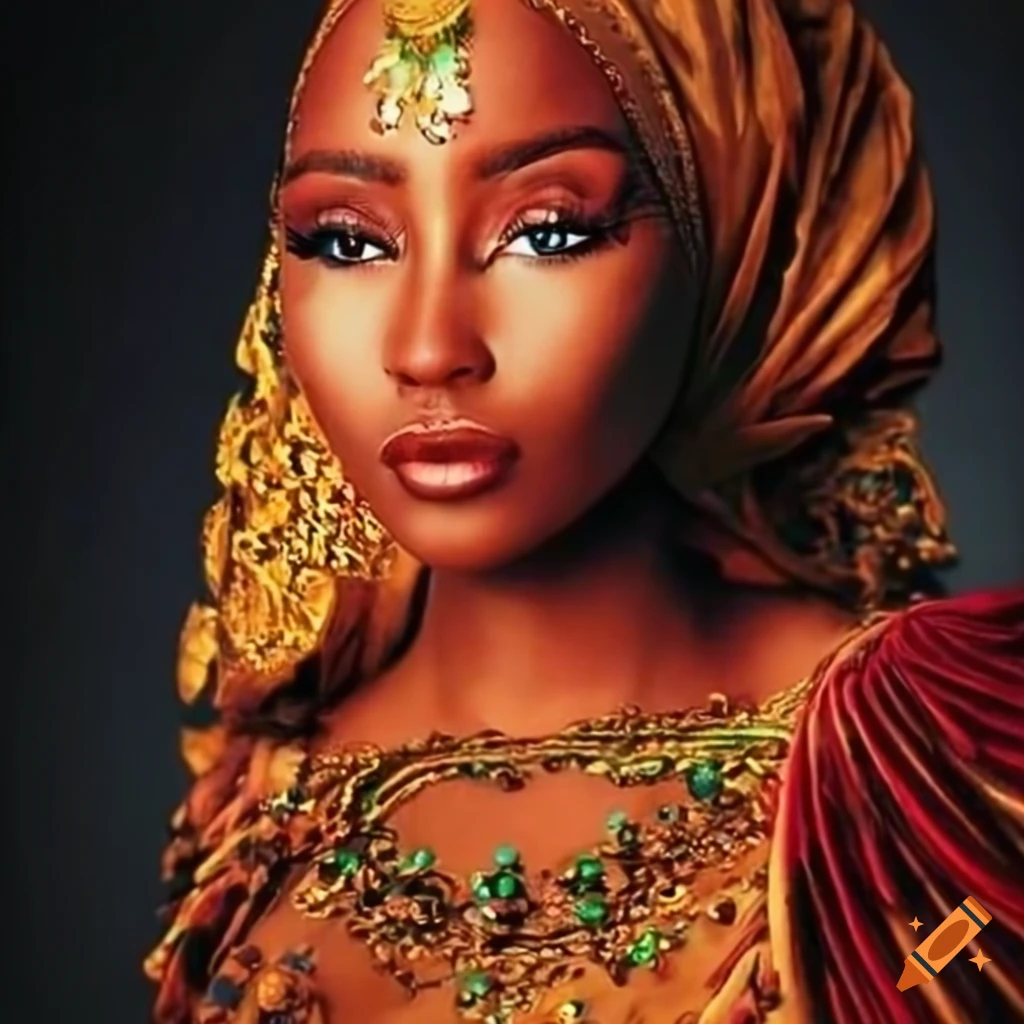 Portrait of a beautiful person from somalia