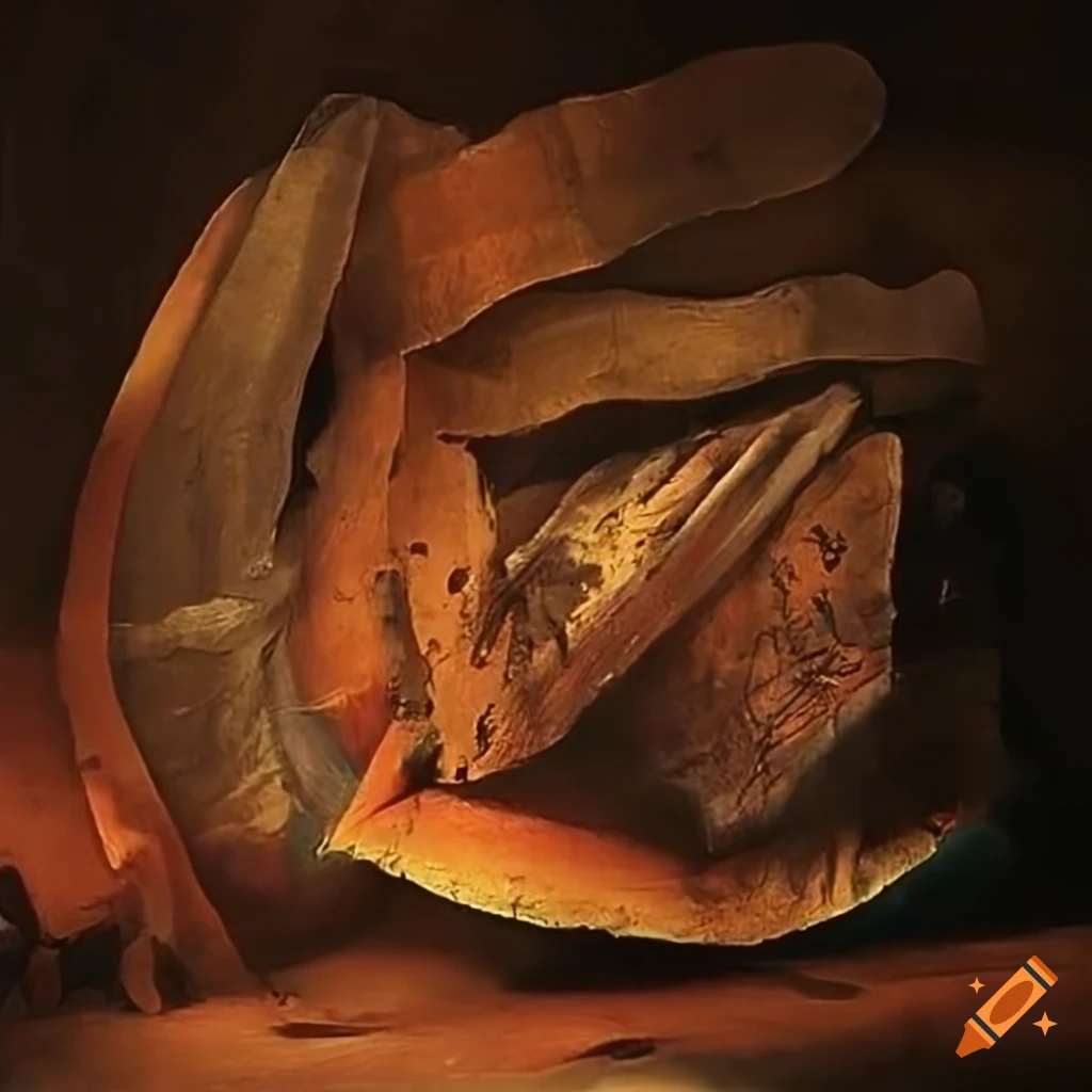 Abstract image representing a palimpsest on Craiyon