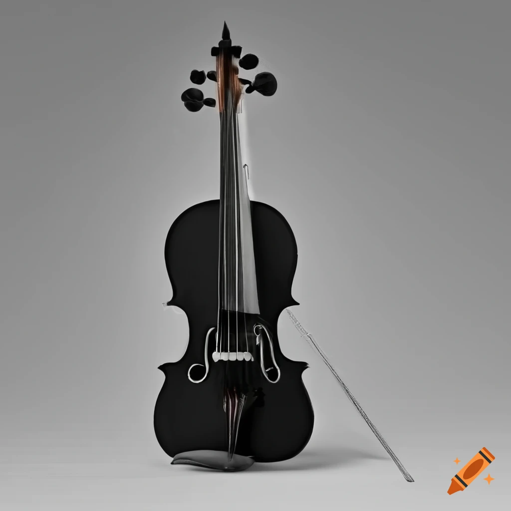 Black violin on Craiyon