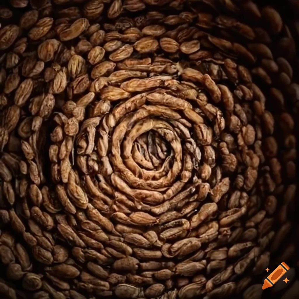 Album cover of a band called grains on Craiyon