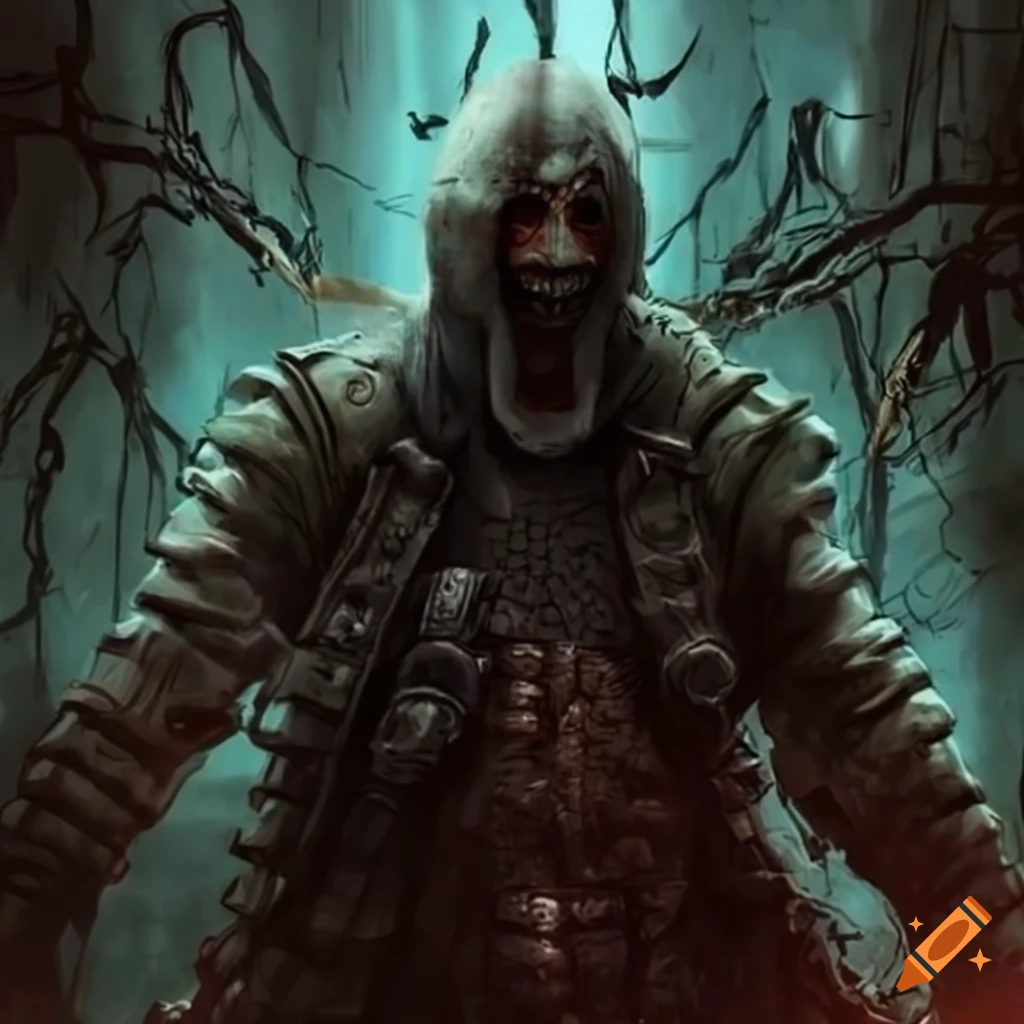 Concept art of an apocalyptic world villain