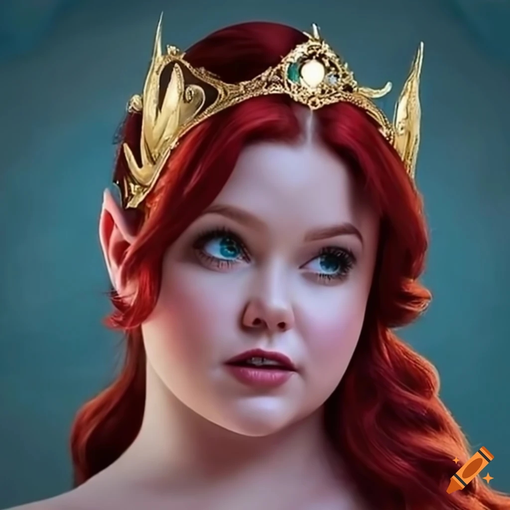 Ariel winter as a plus size elven queen