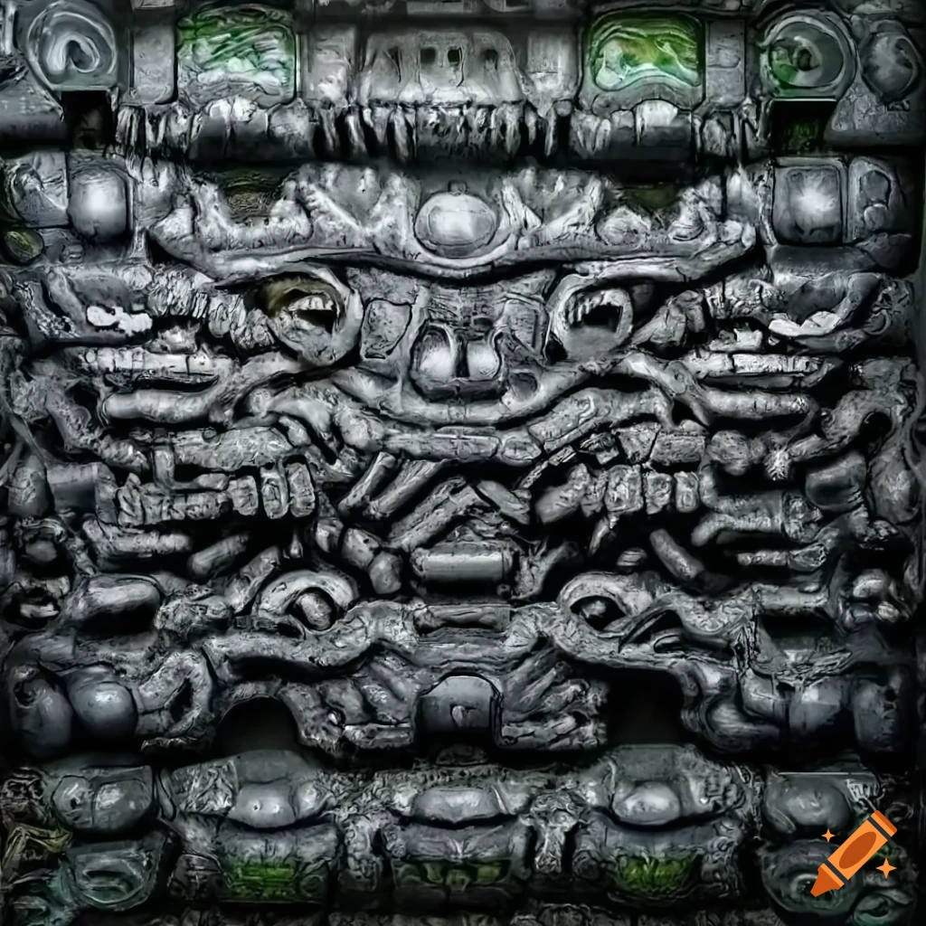 2d game featuring hr giger-inspired alien and futuristic wall tiles