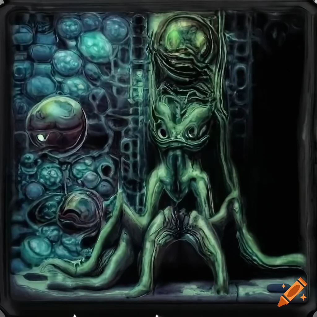 Creepy 2D Metroid game with slimy alien creatures on Craiyon