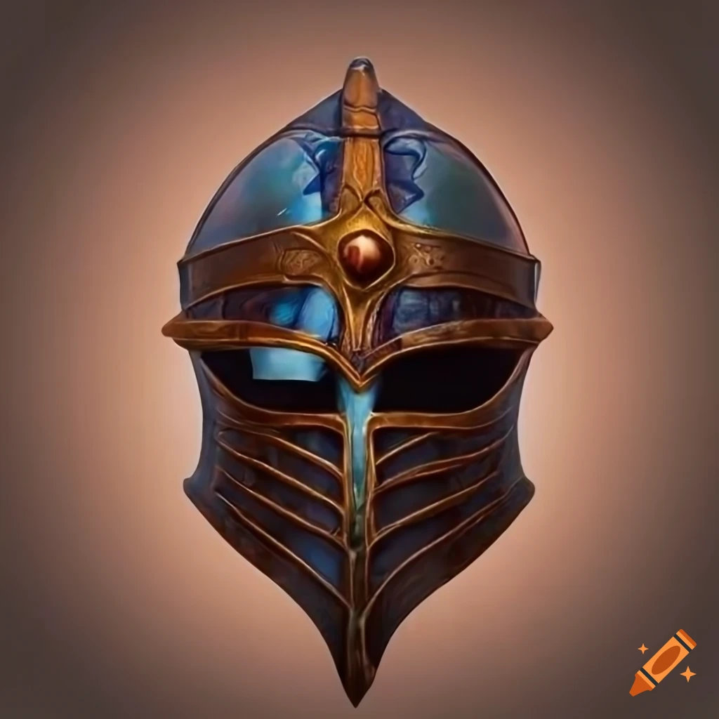 Symmetrical dragon helm