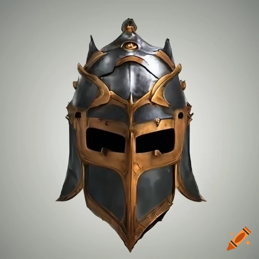 Symmetrical plate dragon helm