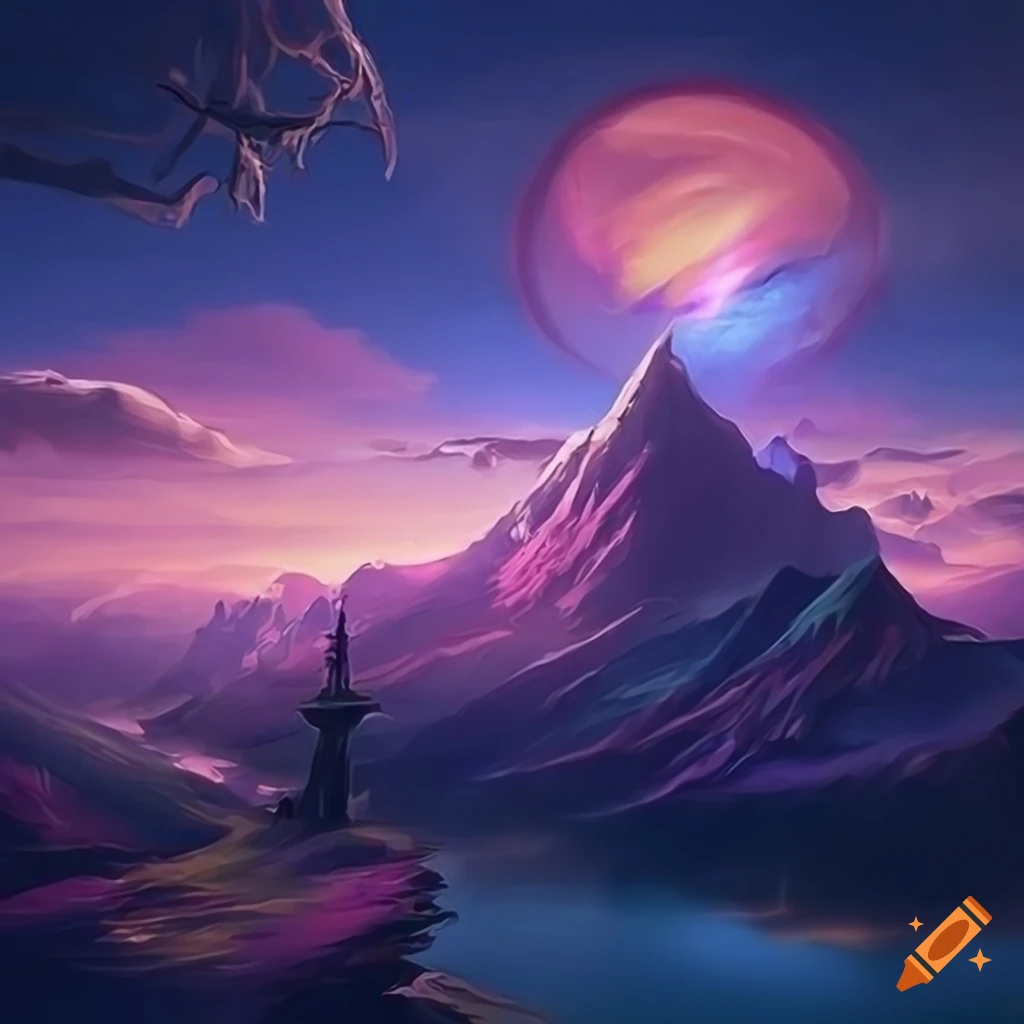 Profile picture of a beautiful fantasy landscape
