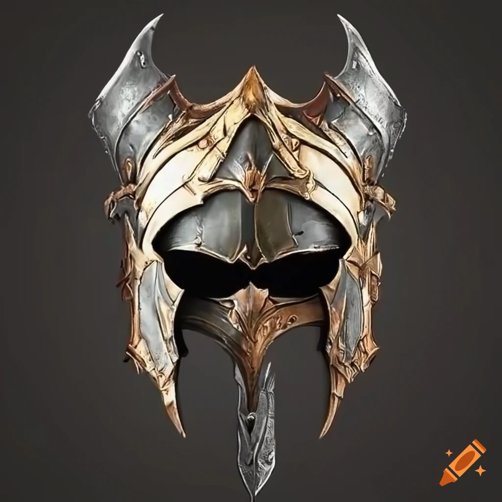 Symmetrical dragon helm