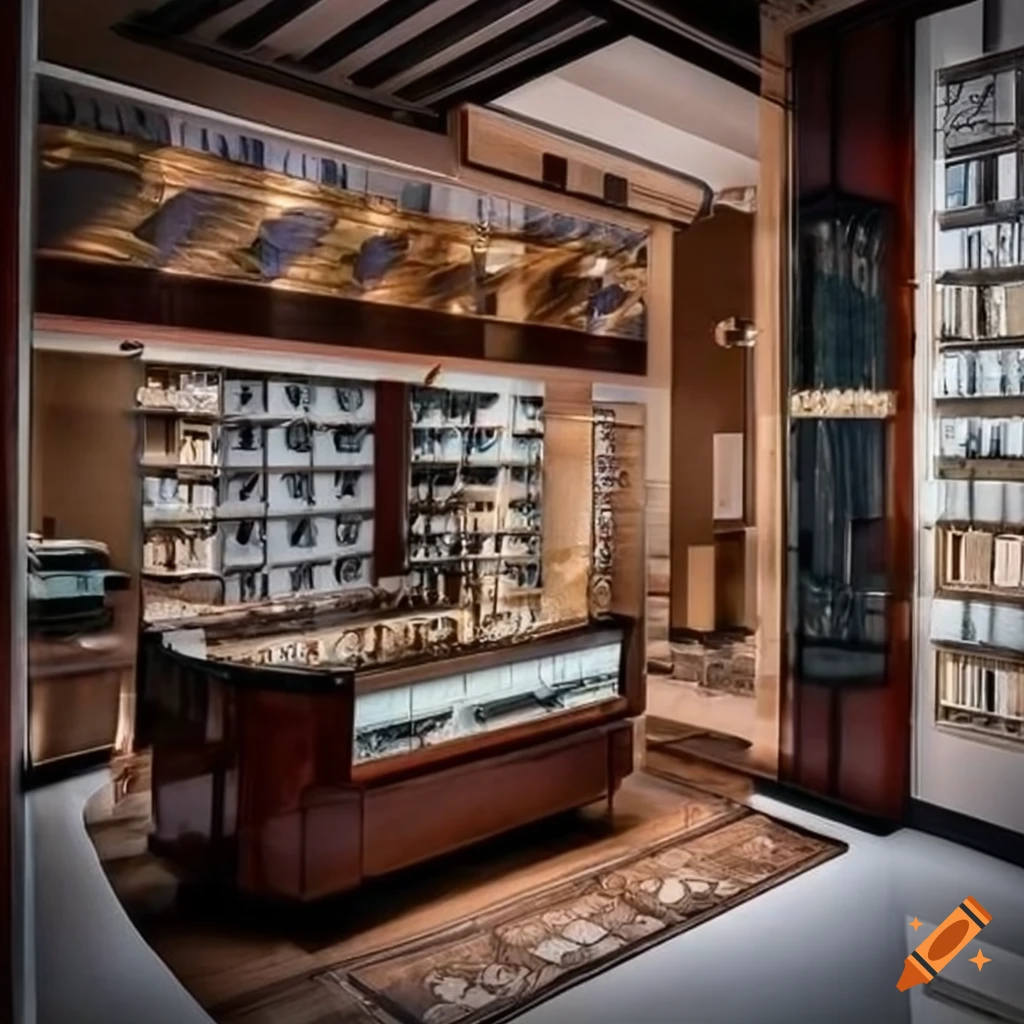 Luxury watch boutique named Carthage on Craiyon