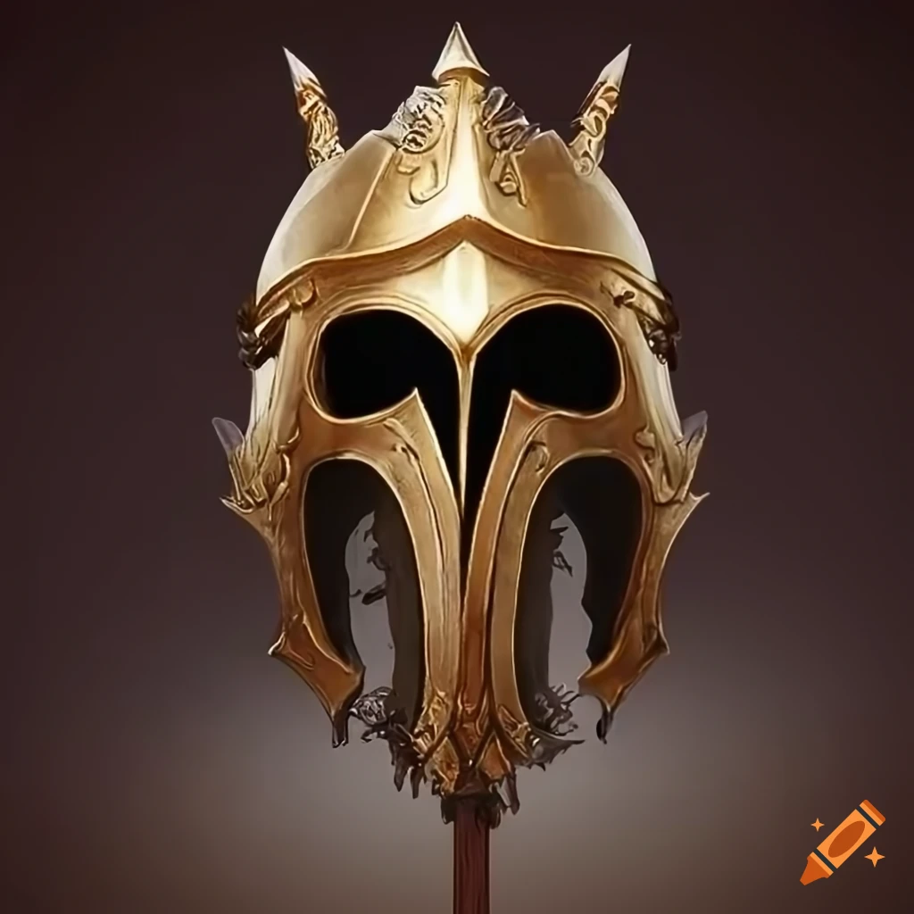 Symmetrical dragon helm