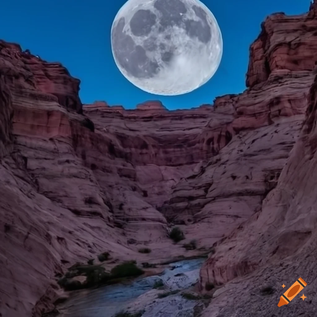 Image of a phoenix gazing at the moon