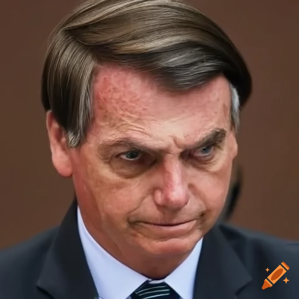 Portrait of bolsonaro with his distinctive hairstyle