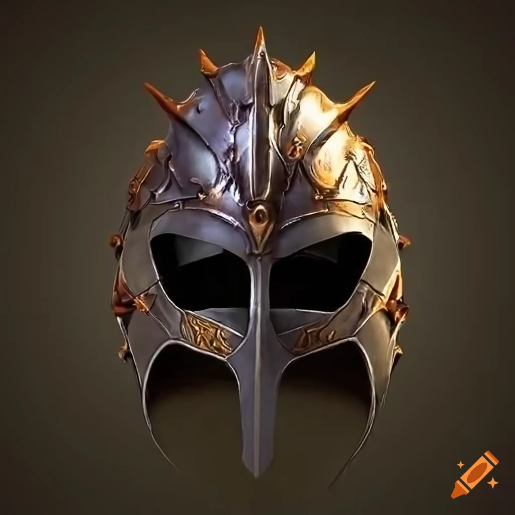 Symmetrical plate dragon helmet