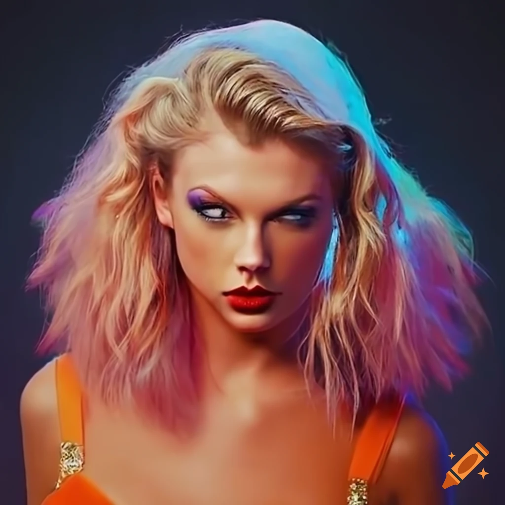 Album cover of taylor swift's "karma" with a chic and edgy vibe on Craiyon