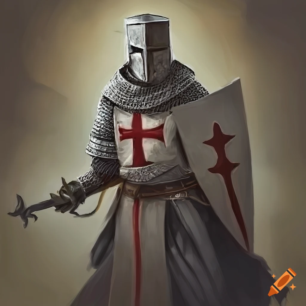 Portrait of a templar knight