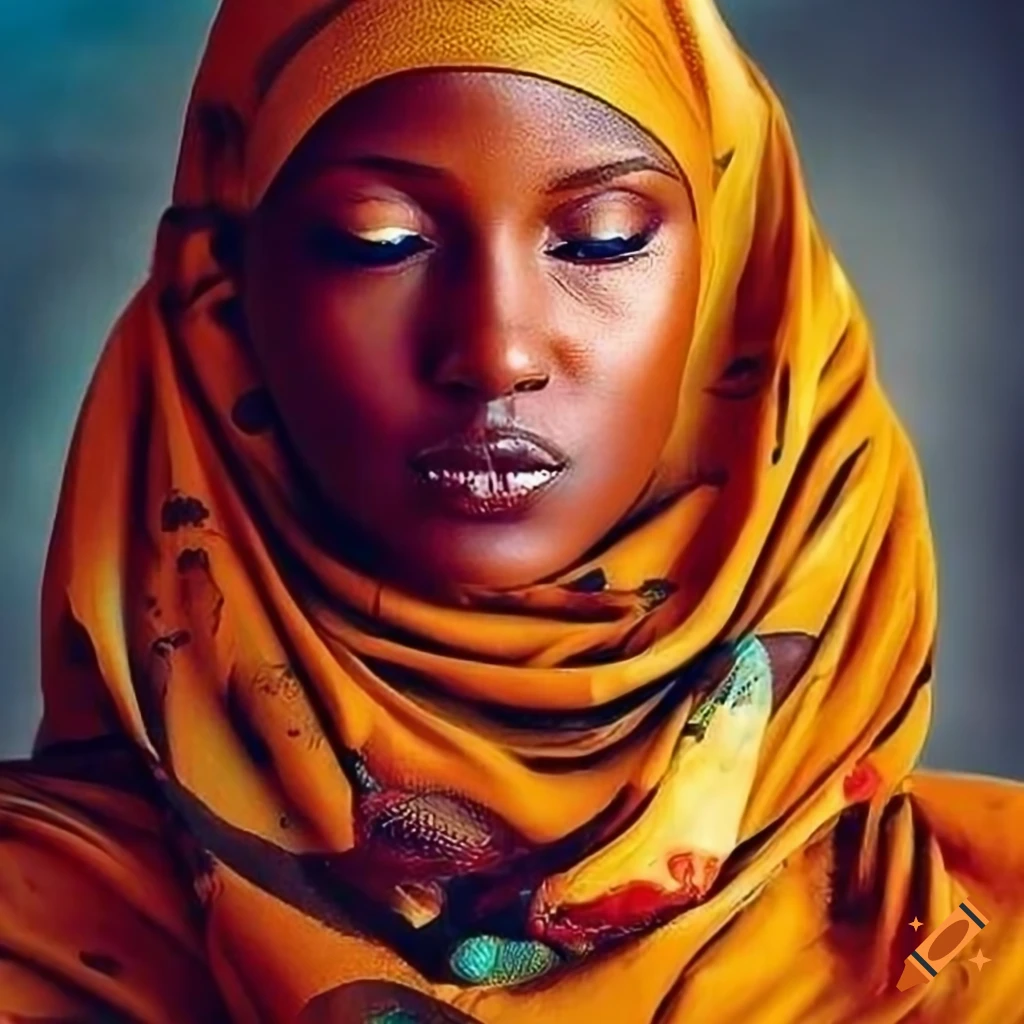Portrait of a beautiful woman from somalia