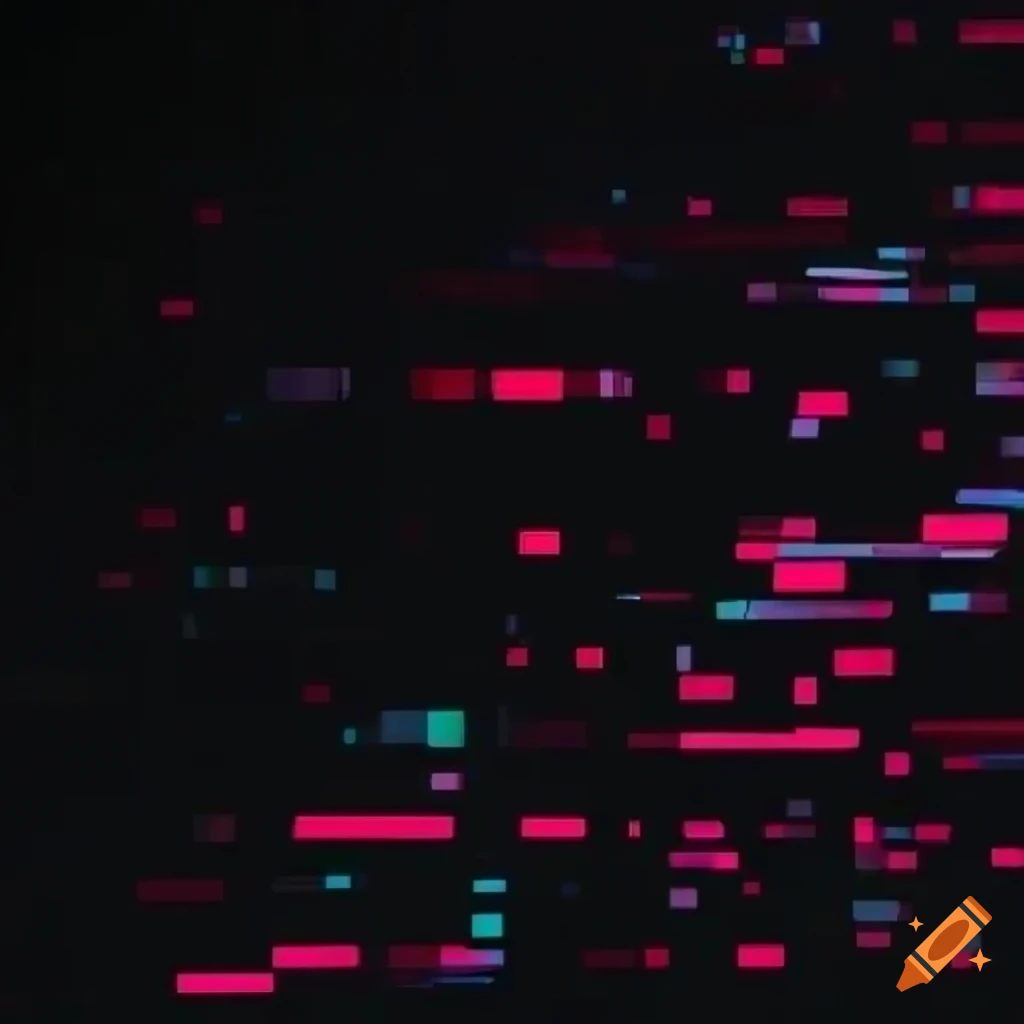 Black glitch background