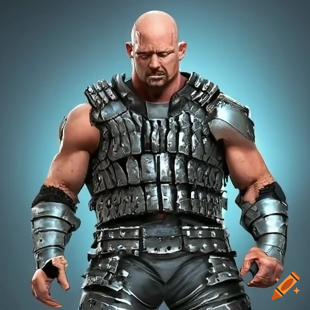 Stone cold steve austin in armor