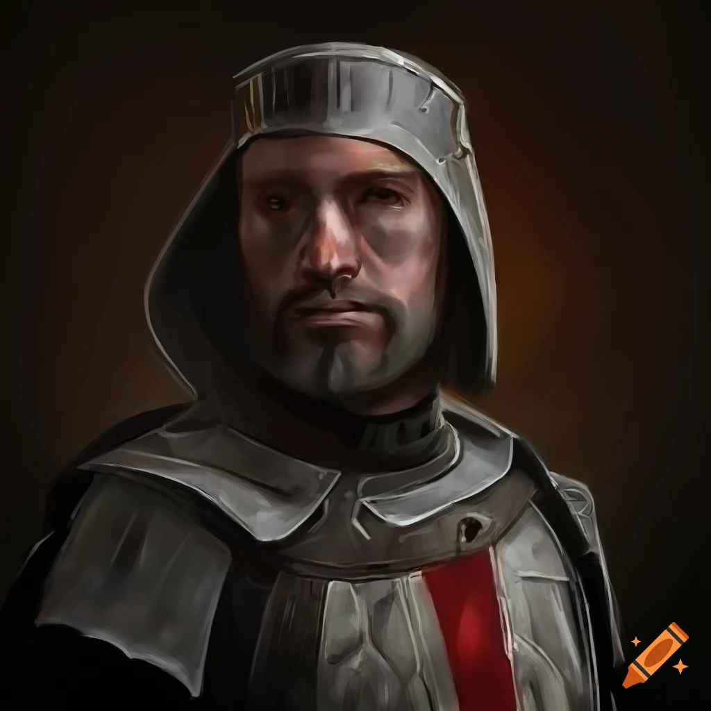 Portrait of a templar knight