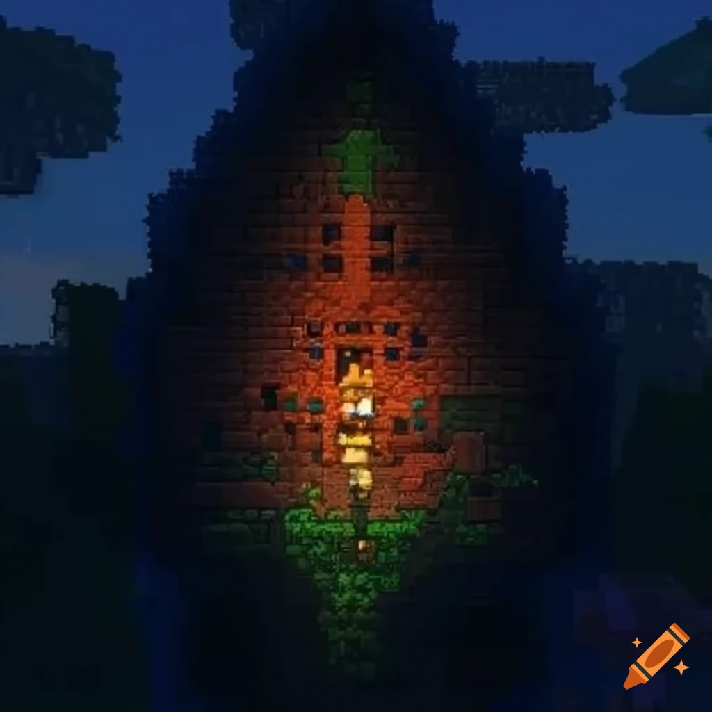 Screenshot of terraria recreated in minecraft