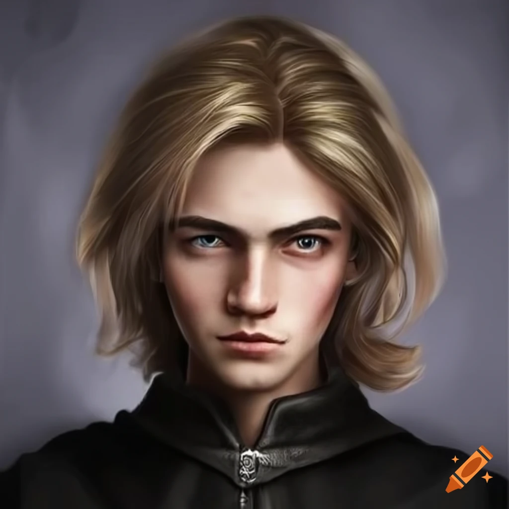 Photo of a young wizard with long blonde hair