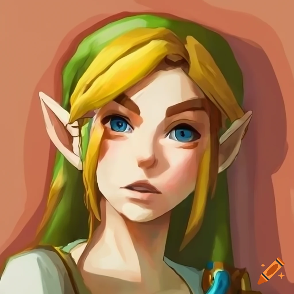 Cosplay of female link from legend of zelda on Craiyon