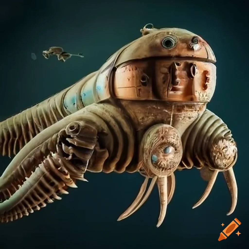 Mechanical sea creatures discovered after world war ii on Craiyon