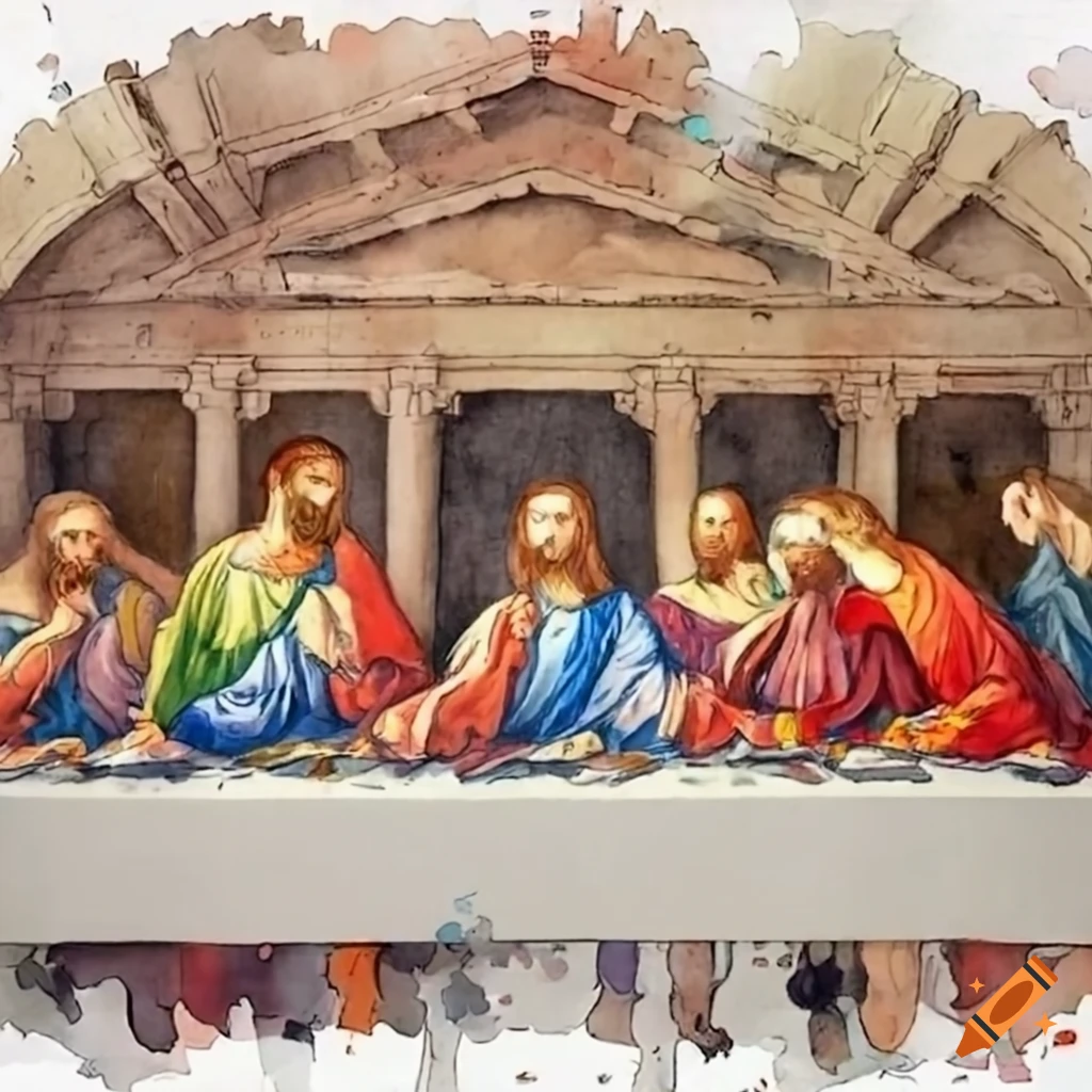 Painting of the last supper