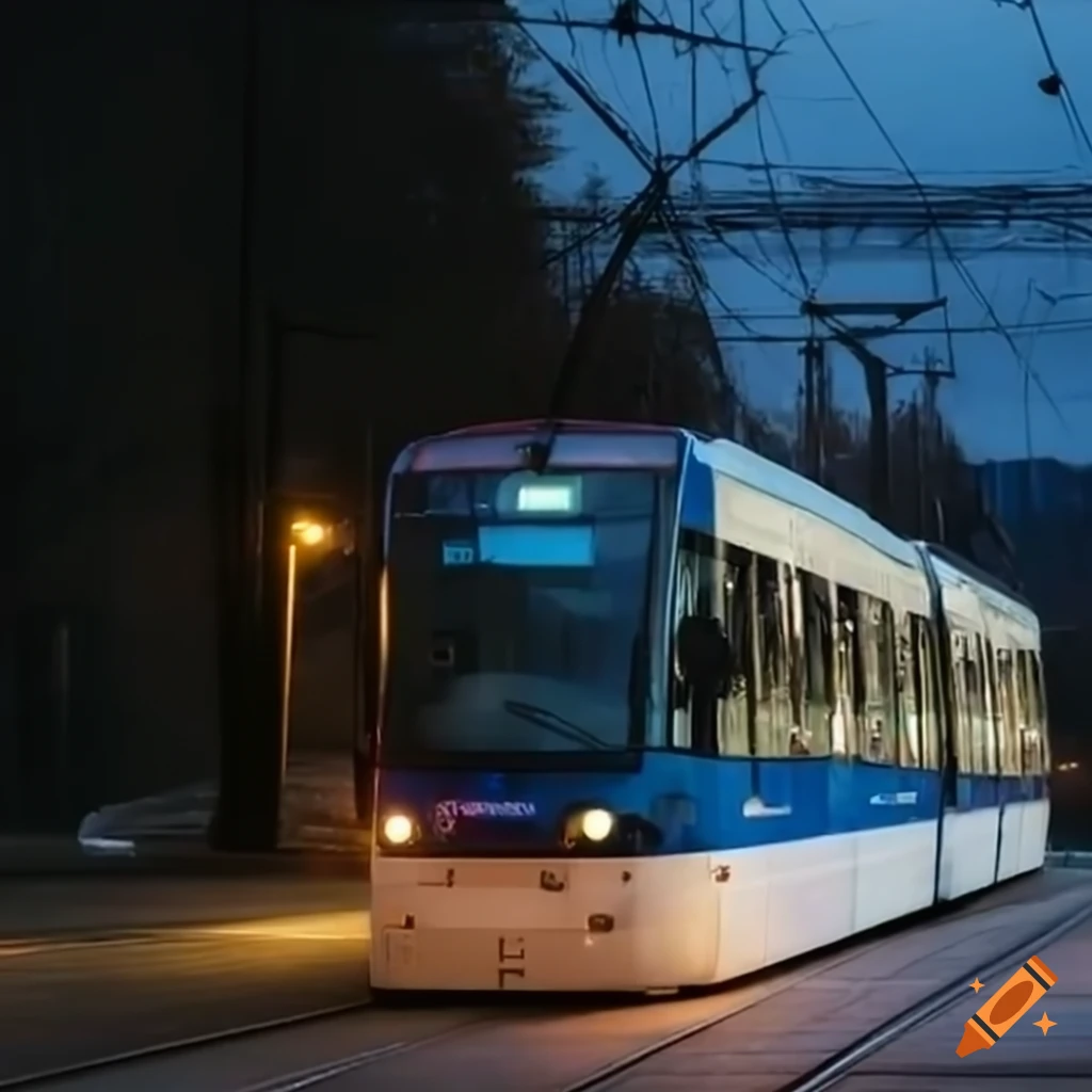 Zet tram line 5: prečko tram on Craiyon