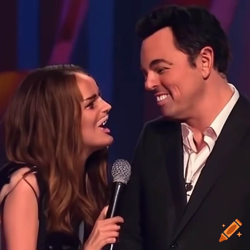 Seth macfarlane and natalie portman singing together