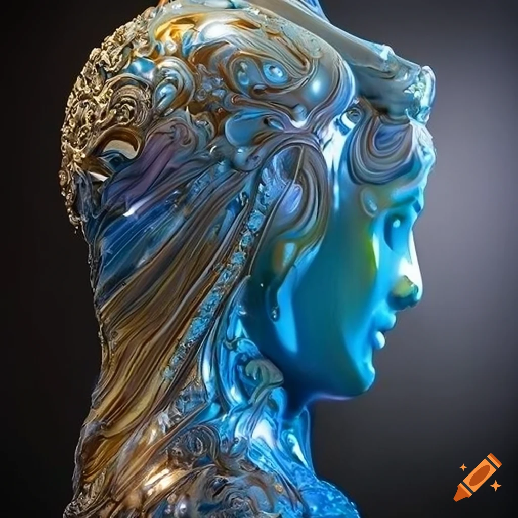 4K ultra HD sculpture with intricate details on Craiyon